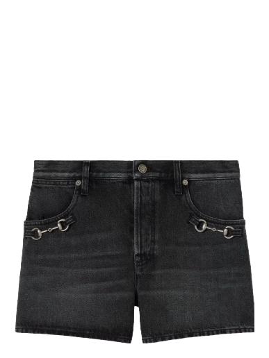 GUCCI Gucci Horsebit Detail Denim Shorts